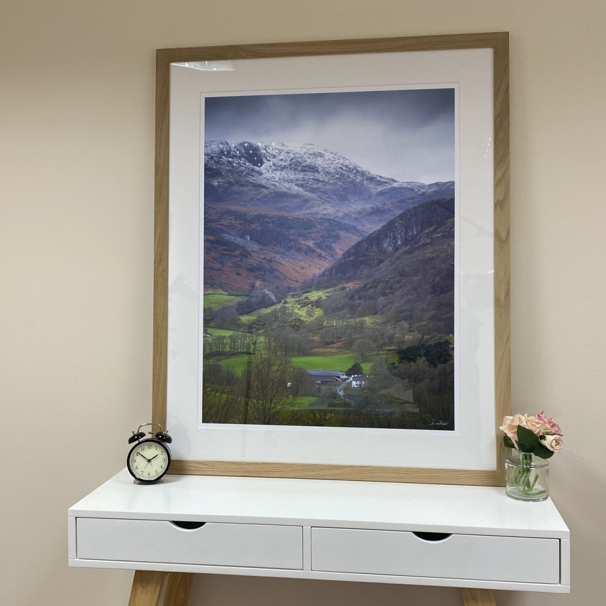 Snow Capped Wetherlam, Lake District - James Bell Photography