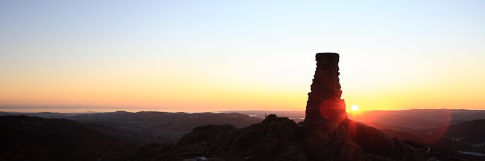 A 360 degree panoramic view from the summit of Gummers How above ...